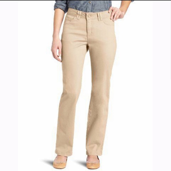 Lee | Pants & Jumpsuits | Lee Classic Fit Straight Leg Khaki Tan Pants ...